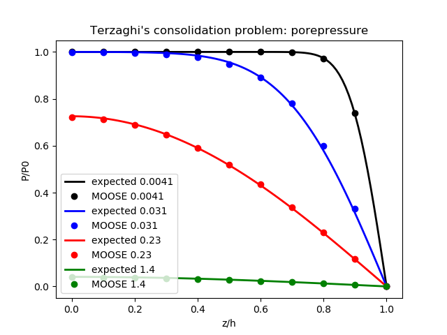 Poroelasticity Test Descriptions Moose